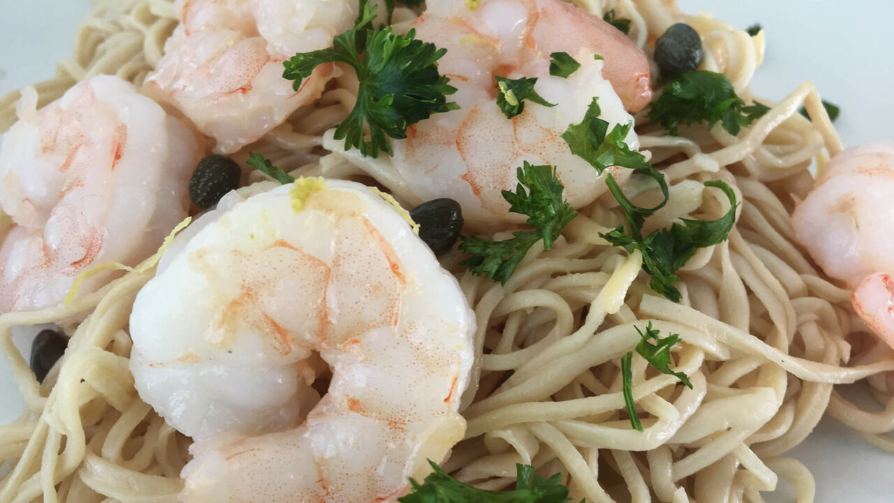 Lemon Garlic Shrimp Scampi with Capers | Biolayne